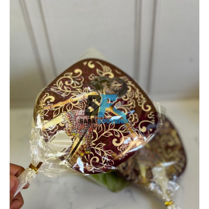 Jual Isi 100pcs Souvenir Kipas Wayang Murah Free Kartu Ucapan | Shopee ...