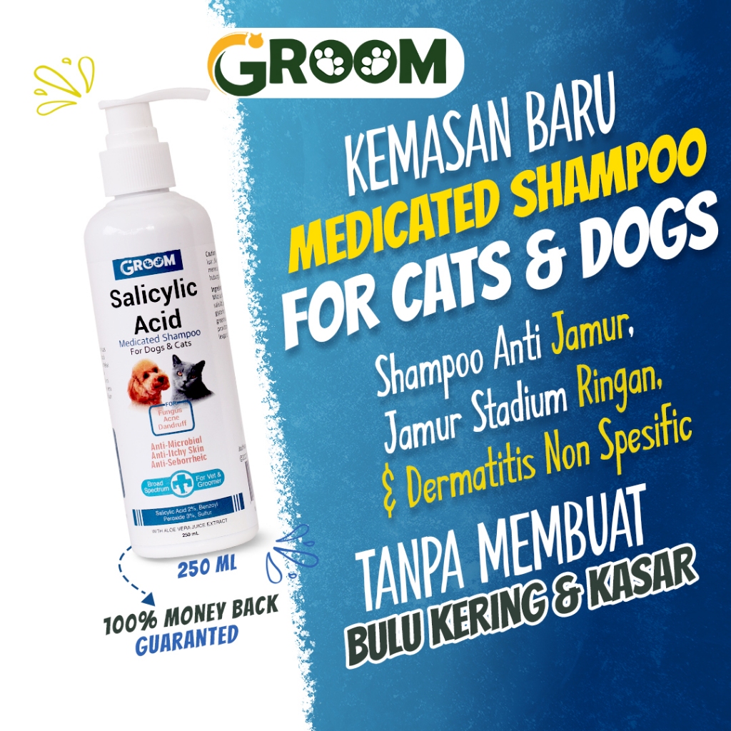 Jual Shampoo Kucing Anti Jamur dan Kutu Shampoo Anjing Anti Jamur Merek Groom | Shopee Indonesia