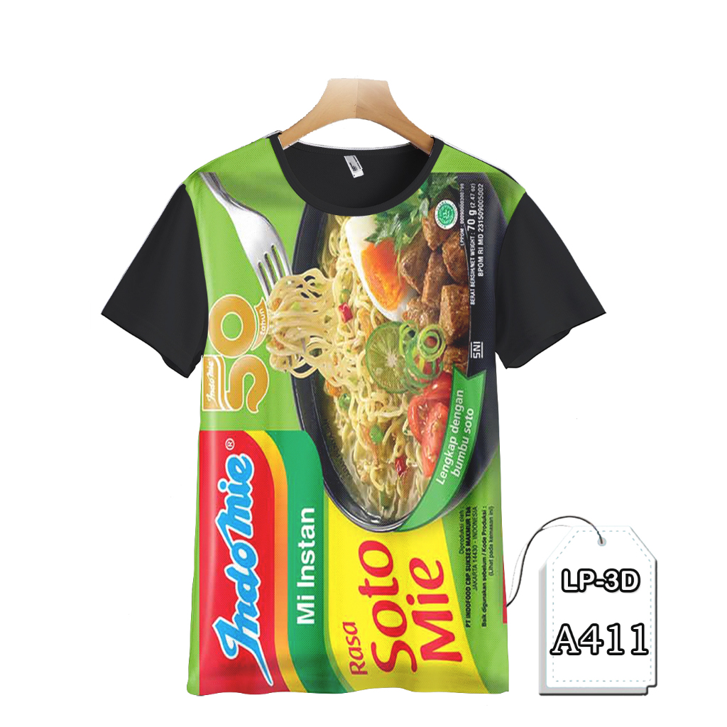 Jual BAJU INDOMIE RASA SOTO MIE KAOS PREMIUM GAMBAR INDOMIE KEREN KAOS ...