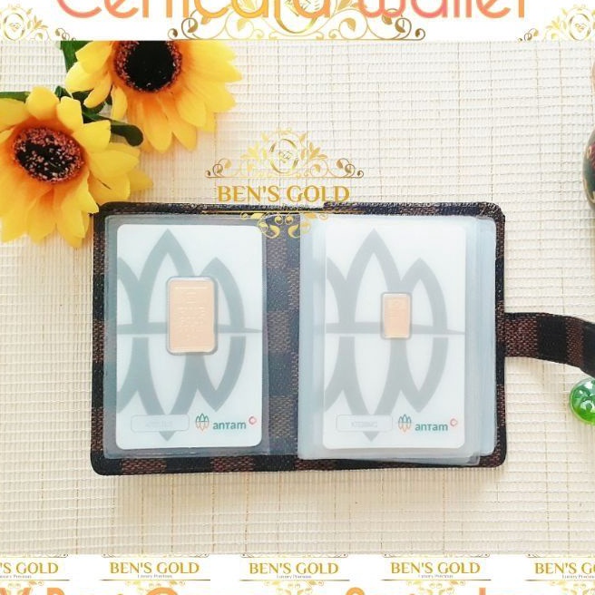 Jual Boom DOMPET ANTAM LOGAM MULIA KEMASAN KARTU PRESS BESI GAWANG ...