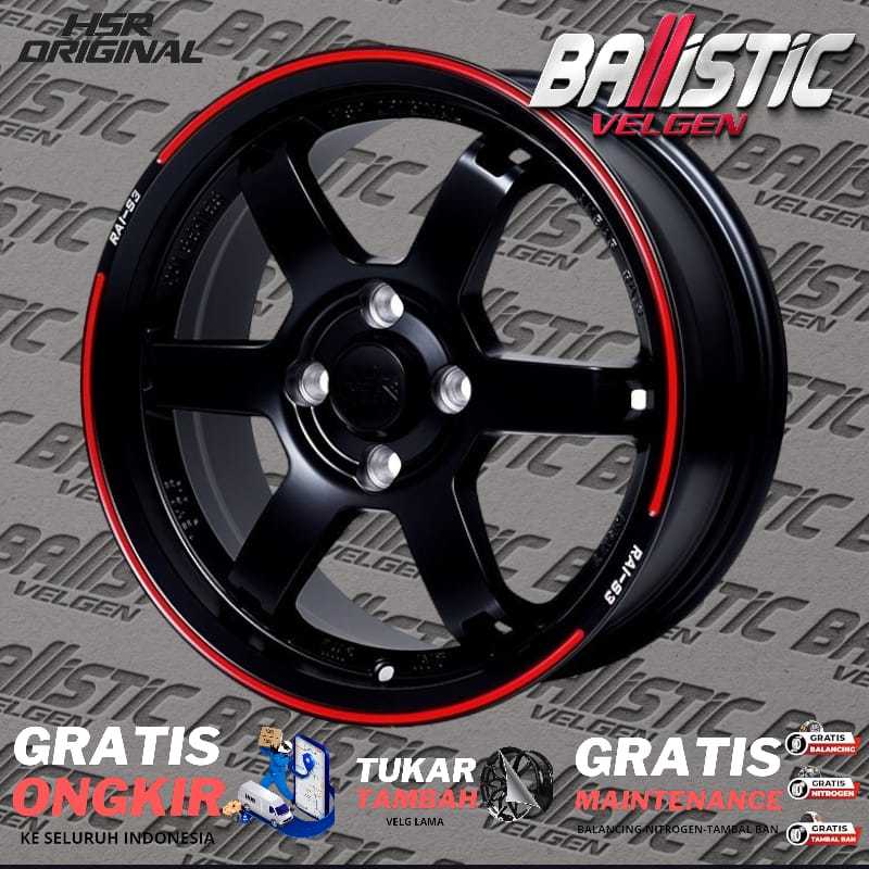 Jual Velg Racing Mobil Brio, Calya, Karimun DLL Ring 15 Lubang Baut ...