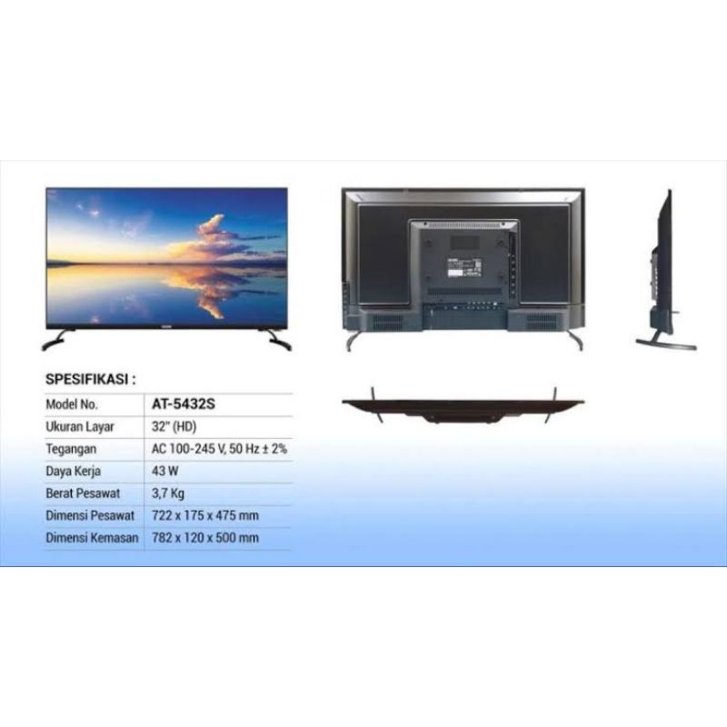 Jual Smart Tv LED 32 Akari (AT-5432S) Bekas | Shopee Indonesia