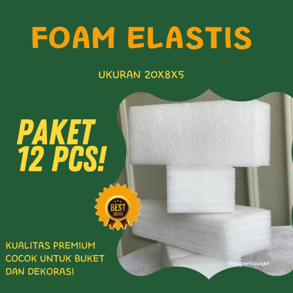 Jual 12 Pcs Foam Busa bunga / Oasis busa bunga kering / Oasis buket ...