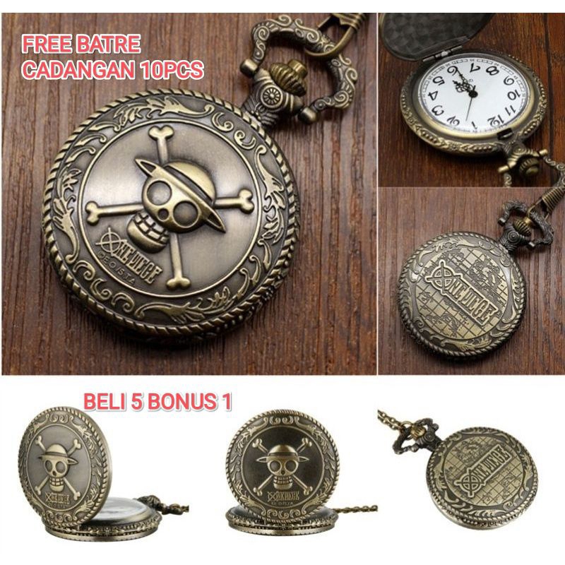 Jual JAM ONE PIECE PETA BAJAK LAUT MONKEY D LUFFY MUGIWARA KADO ULTAH ...