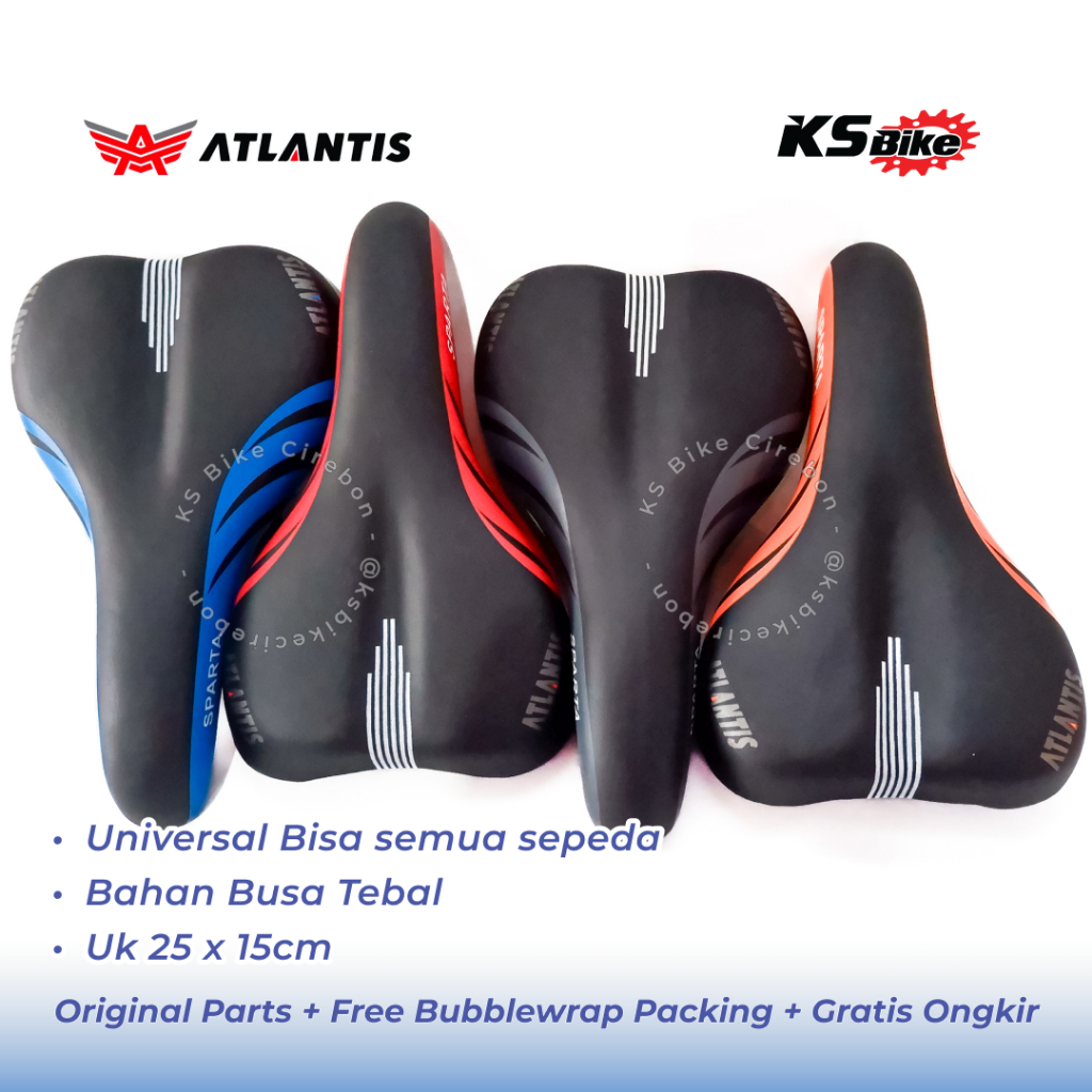 Jual Sadel Sepeda Atlantis Sparta Bantalan Duduk Jok Sepeda Empuk Lebar ...
