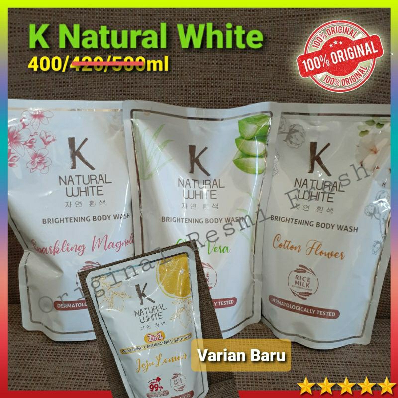 Jual Sabun Cair K Natural White 400 ml Body Wash BPOM Original | Shopee ...