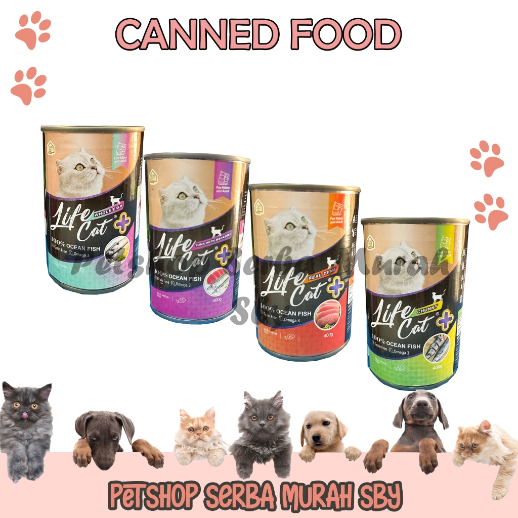 Jual Lifecat Life Cat Kaleng Plus Kitten and Adult - Real Tuna / Tuna ...