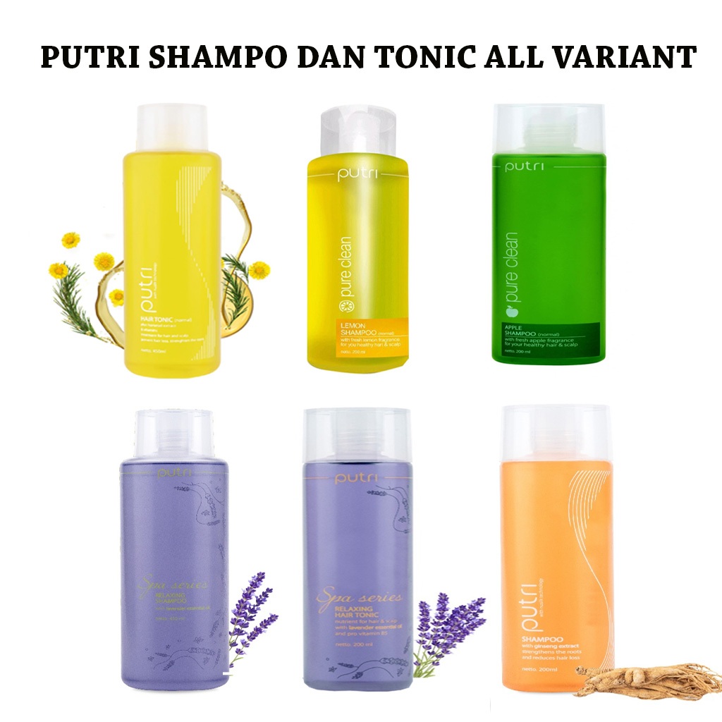 Jual PUTRI Spa Series Hair Shampoo dan Hair Tonic semua variant ...