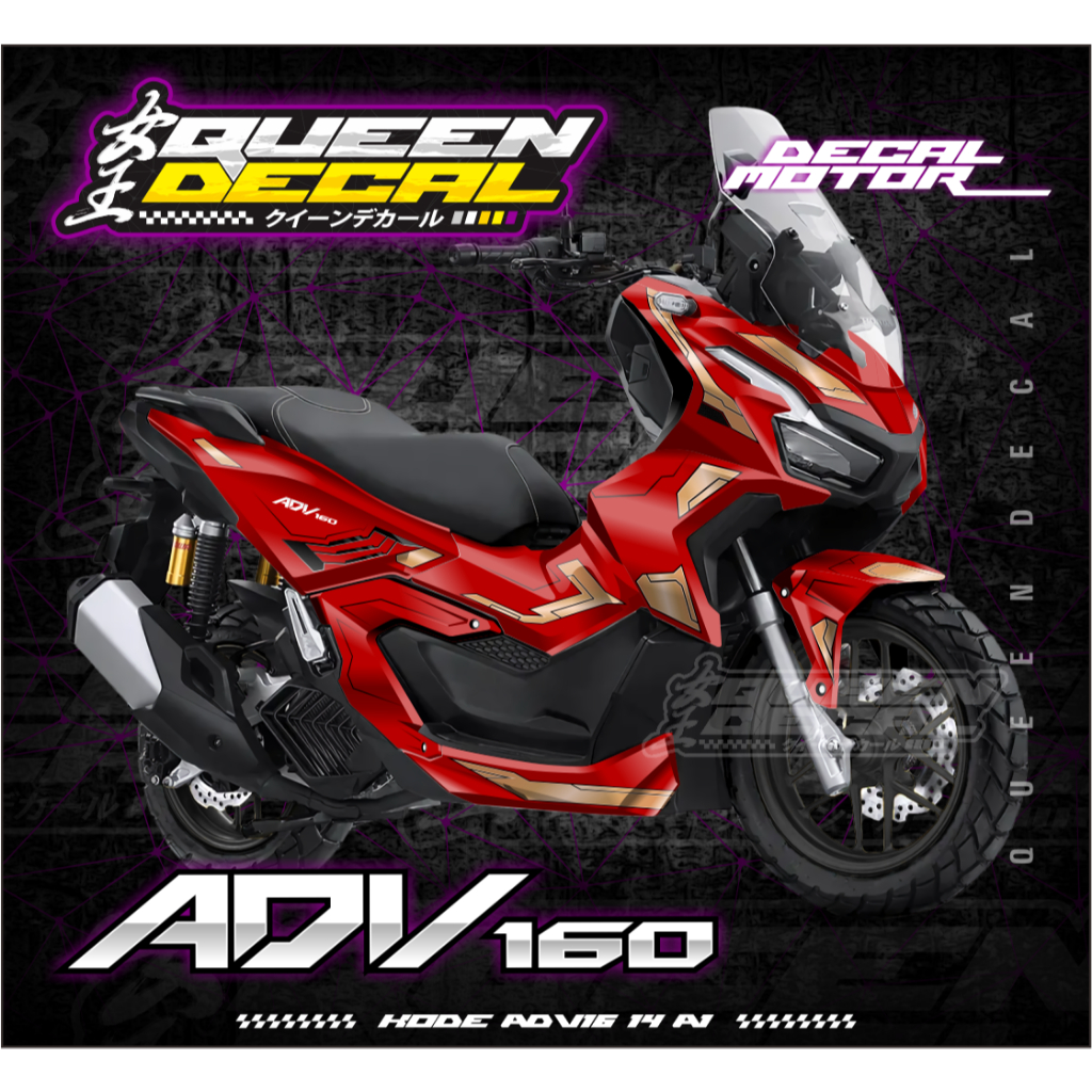 Jual Sticker Full Body ADV 160 / Decal Aksesoris Motor Fullbody AD160 ...