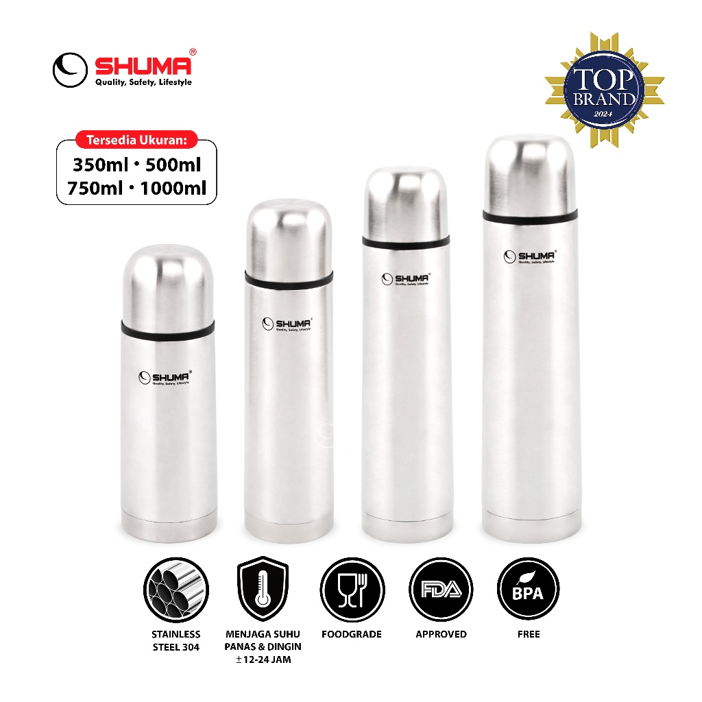 Jual Shuma Termos Air Panas S/S Vacuum Flask 1 L | Shopee Indonesia