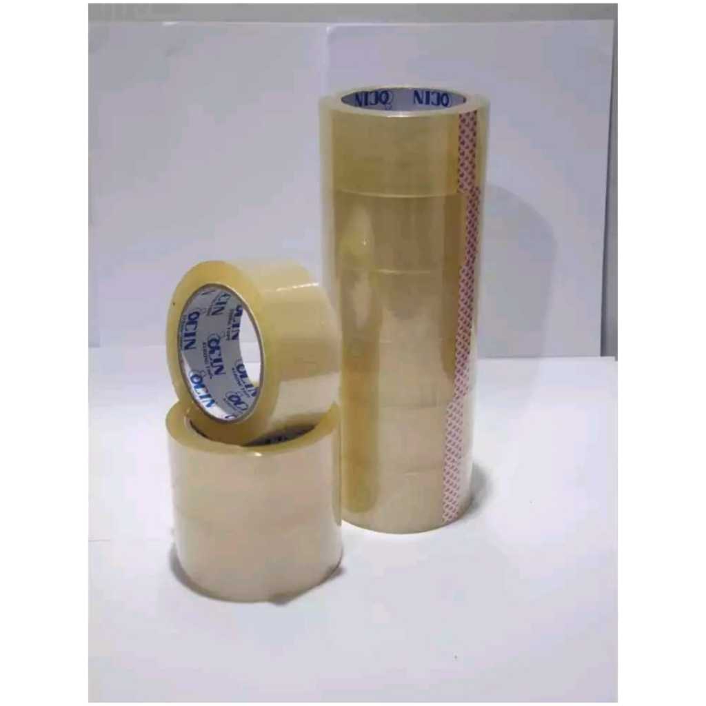 Jual lakban bening nawa opp 2" (48MM X 100 yard ) 1 slop isi 6 roll/pcs | Shopee Indonesia