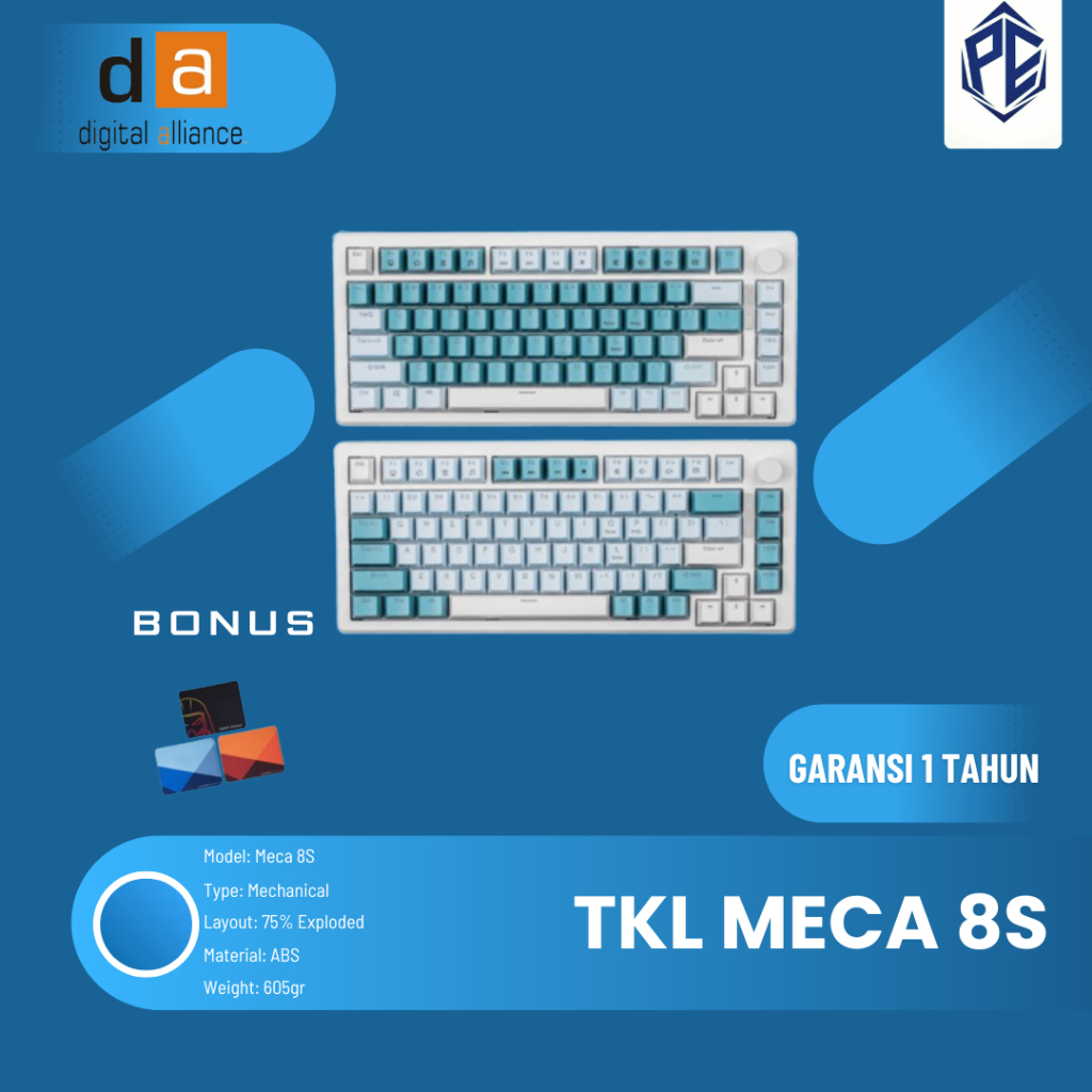 Jual Digital Alliance / DA Meca 8s Mechanical Gaming Keyboard 75% ...