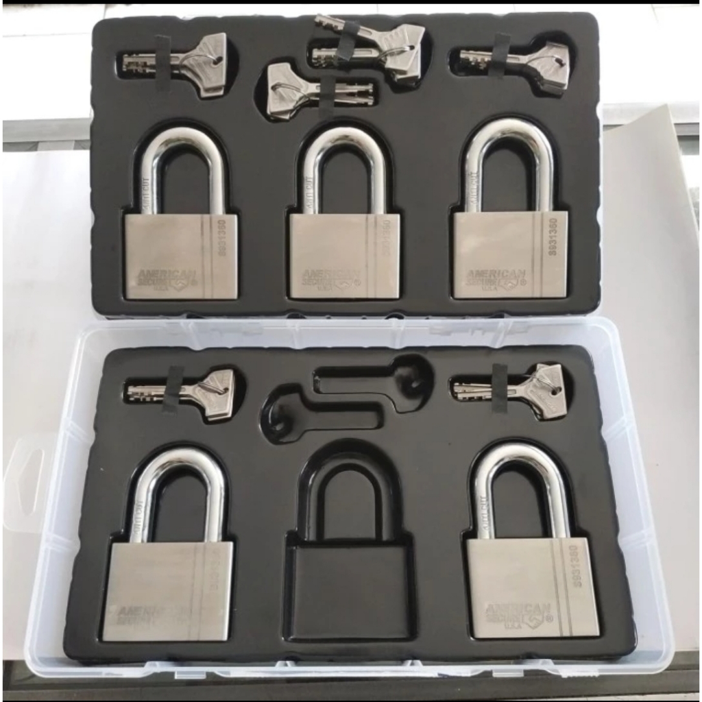 Jual Gembok American Secure Masterkey 60 mm isi 5 Stainless Steel ...