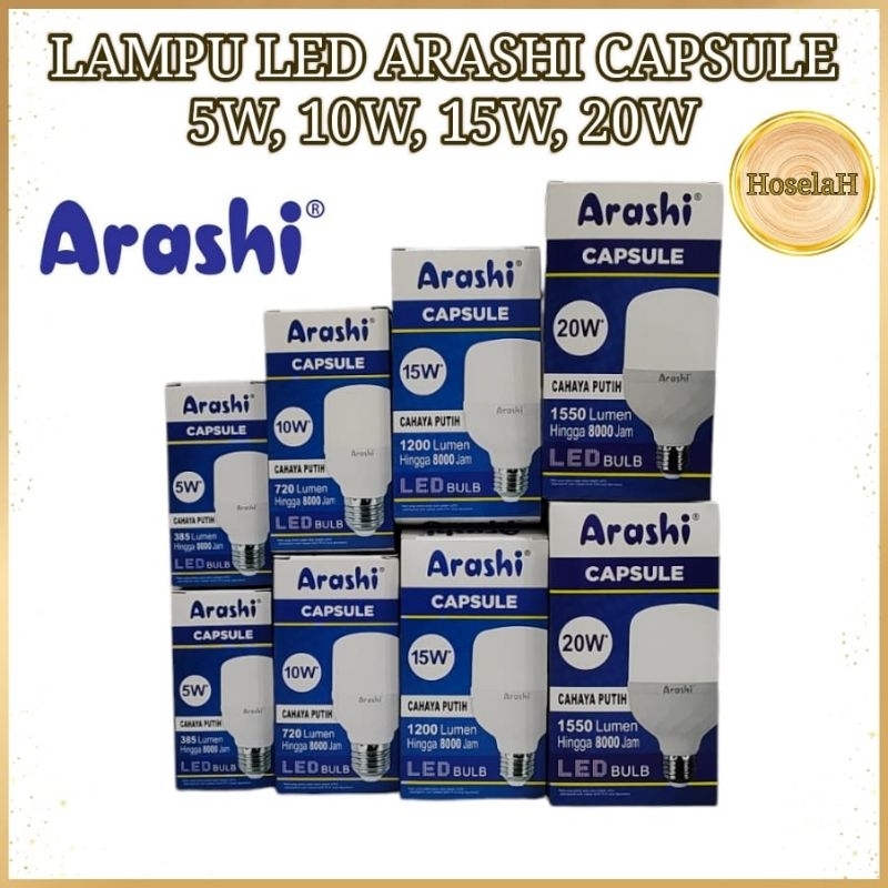 Jual Lampu LED Arashi Capsule 5W , 10W , 15W , 20W , Cahaya Putih | Shopee Indonesia