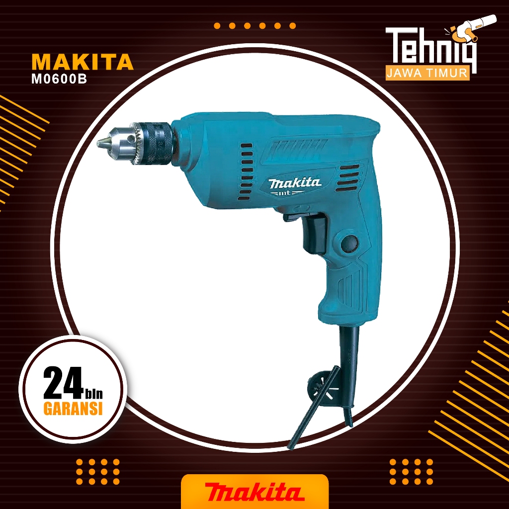 Jual Makita M0600B Mesin Bor Listrik Tangan 10mm Besi Kayu | Shopee Indonesia