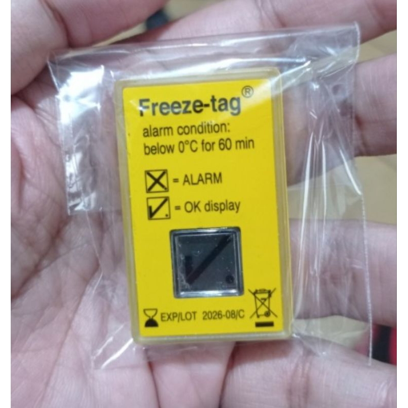Jual Freeze tag/alert kuning standart WHO/alat pantau suhu | Shopee ...