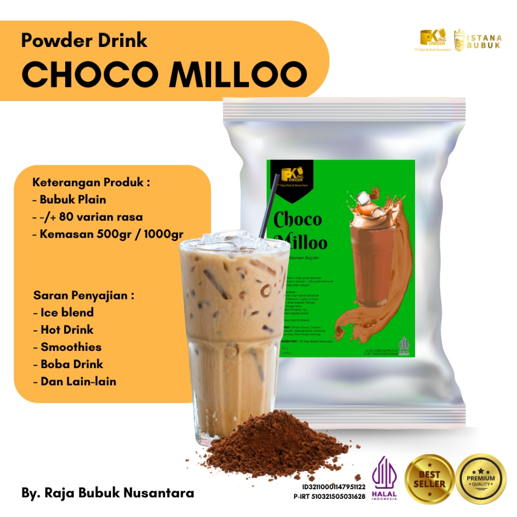 Jual Bubuk Minuman Choco Millo Bubuk Minuman rasa Coklat Milo Bubuk ...