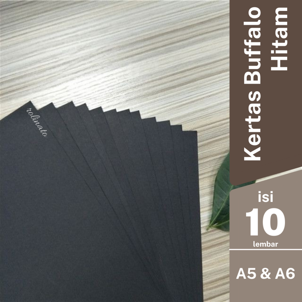 Jual Kertas Buffalo Hitam Uk. A5 A6 / Buffalo Black Paper | Shopee ...