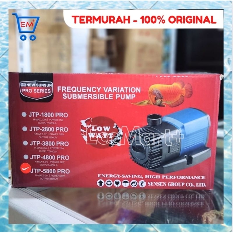 Jual Pompa SUNSUN JTP PRO 5800 LOW WATT Pompa Air Kolam Power Head ORIGINAL | Shopee Indonesia