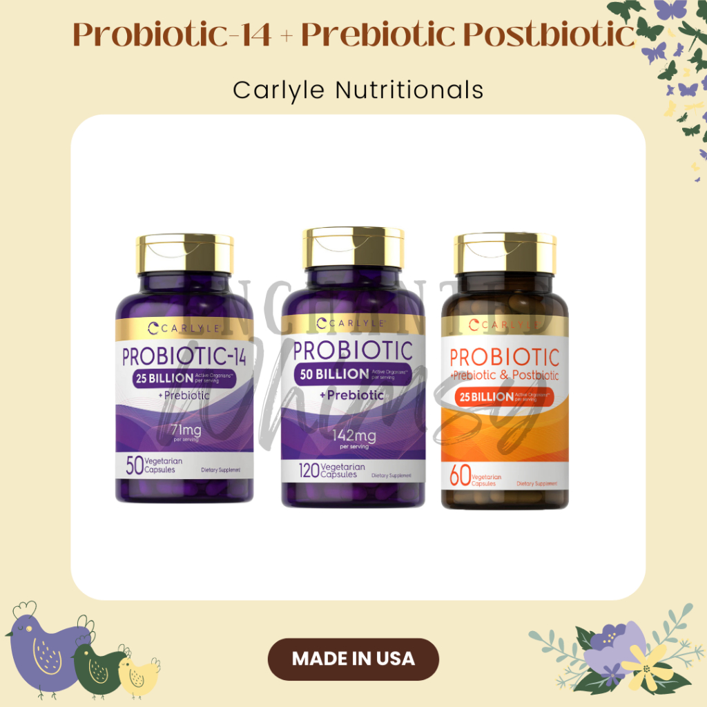 Jual Probiotic Carlyle 25 50 Billion 50 120 kapsul Probiotik Prebiotic ...