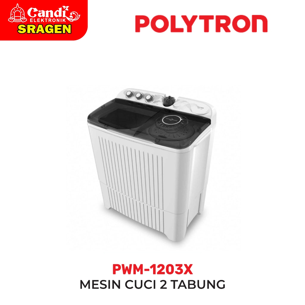 Jual POLYTRON Mesin Cuci 2 Tabung Primadona Giant 12 Kg - PWM-1203X ...