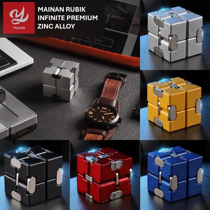 Jual Yuumi - Mainan Fidget Rubik Infinity Plus Storage Bag Cube Game ...
