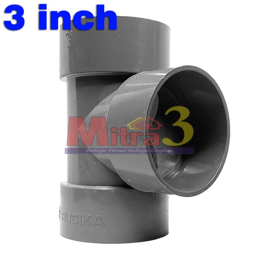 Jual Sambungan Pipa PVC TEE 3" D / Fitting Konektor Pipa T Te 3 inci | Shopee Indonesia