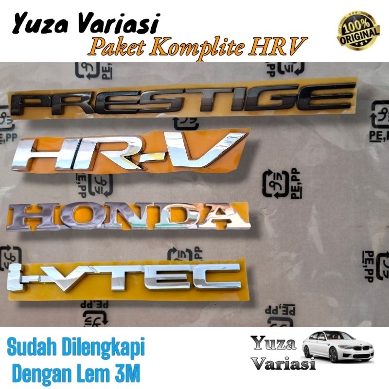 Jual Emblem HRV Original Honda / Emblem Logo Tulisan Honda HRV Prestige ...