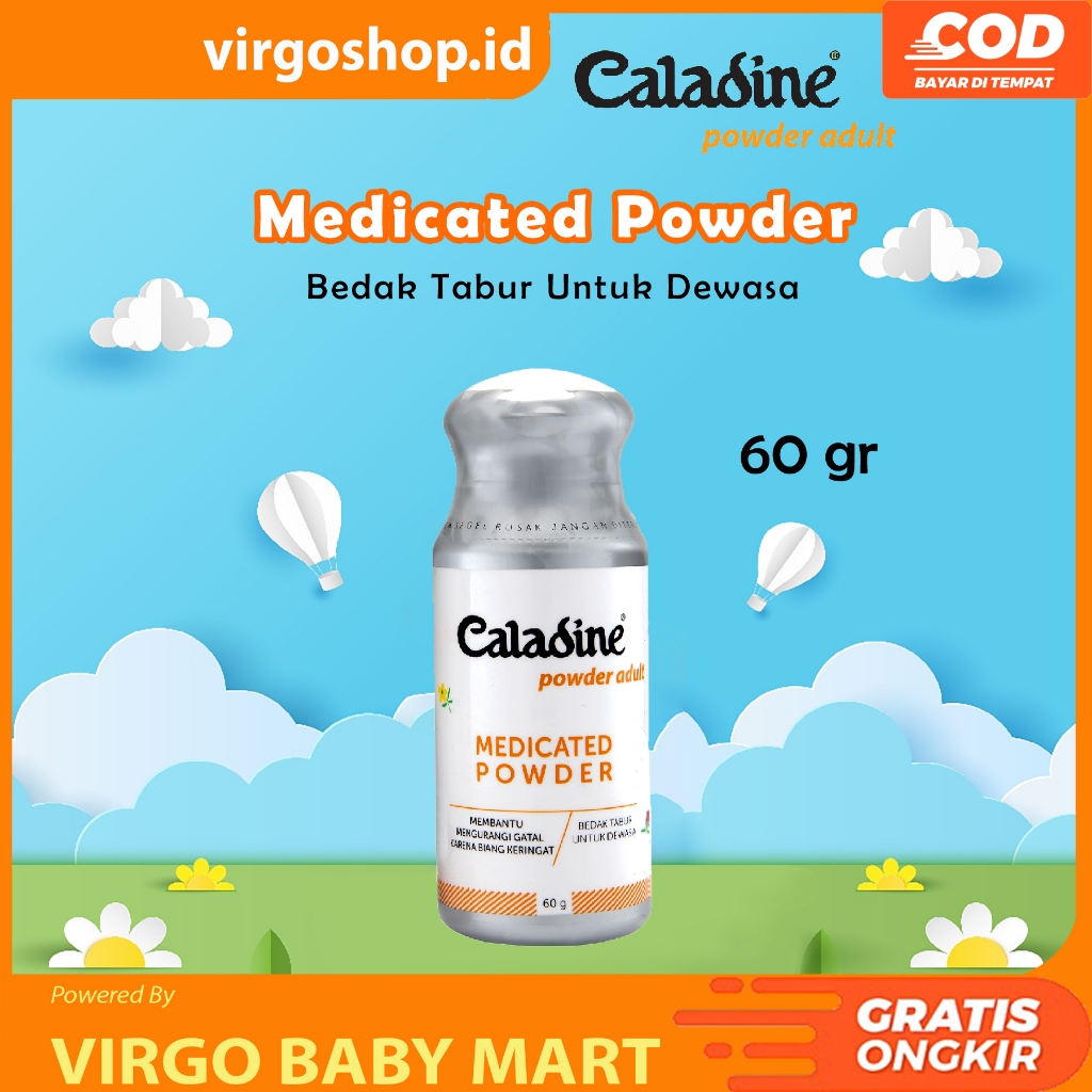 Jual Caladine Powder Adult Medicated Powder Bedak Tabur 60g Untuk Gatal ...