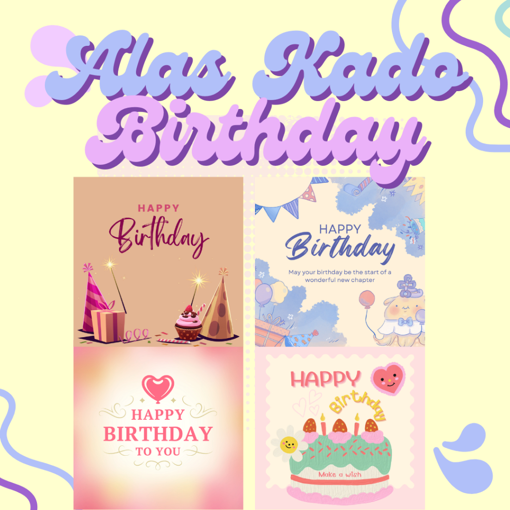 Jual Greeting Card Alas Kado Souvenir BIRTHDAY / Gift Card Kartu Ucapan ...