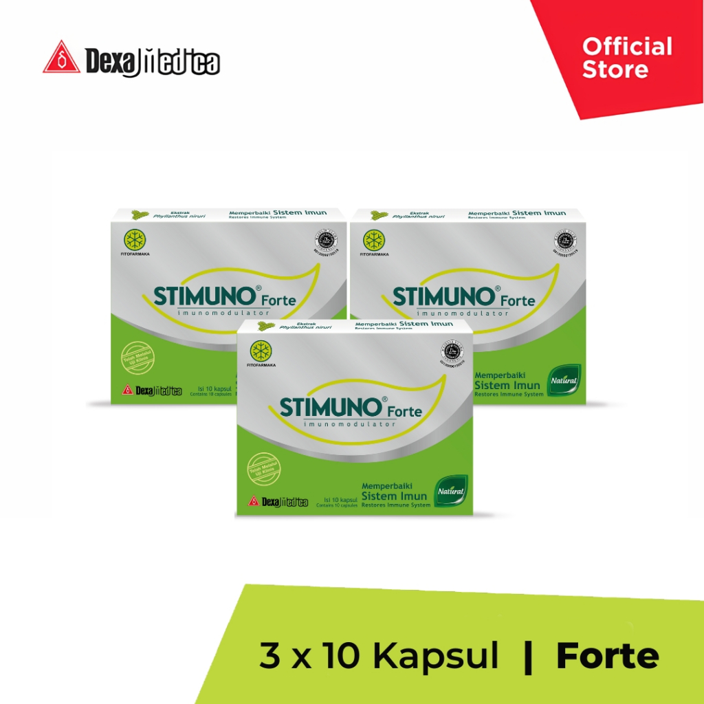 Jual Stimuno Forte Vitamin Dewasa 10 Kapsul - Triple Pack | Shopee ...