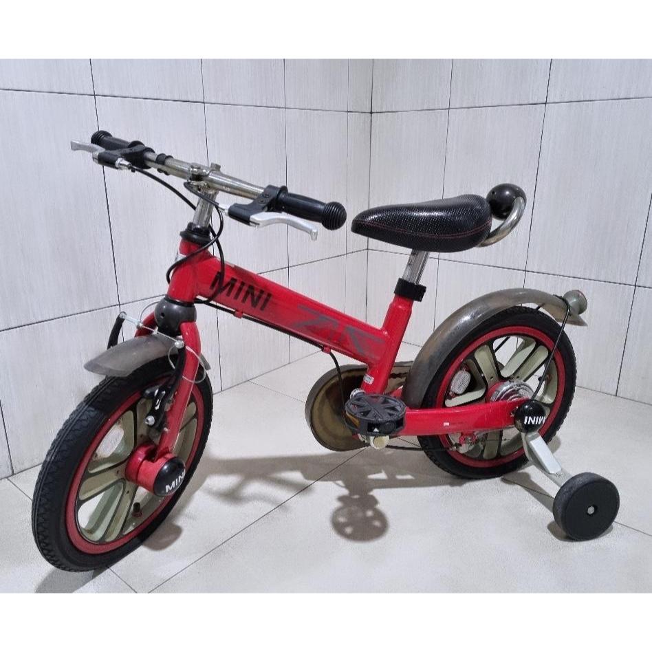 Jual sepeda anak sultan mini cooper 14 inchi merah import bekas murah ...