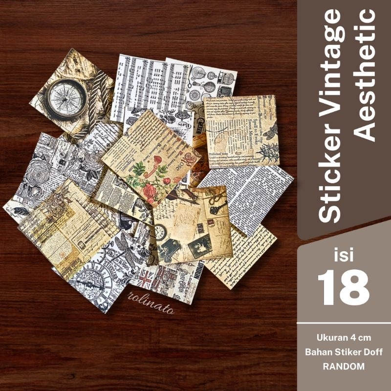 Jual Stiker Vintage / Sticker Scrapbook Journal Kit | Shopee Indonesia