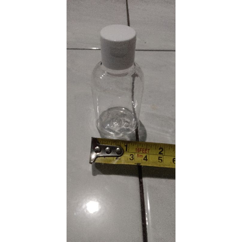Jual botol 50 ml plastik botol parfum minyak angin tutup putih fliptop ...