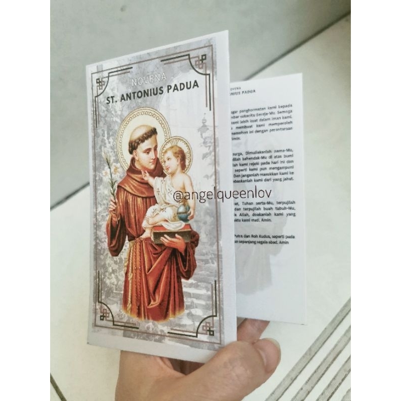 Jual Lembar Novena Santo Antonius Padua / St Antonius dari Padua 1SET (81 LEMBAR) | Shopee Indonesia
