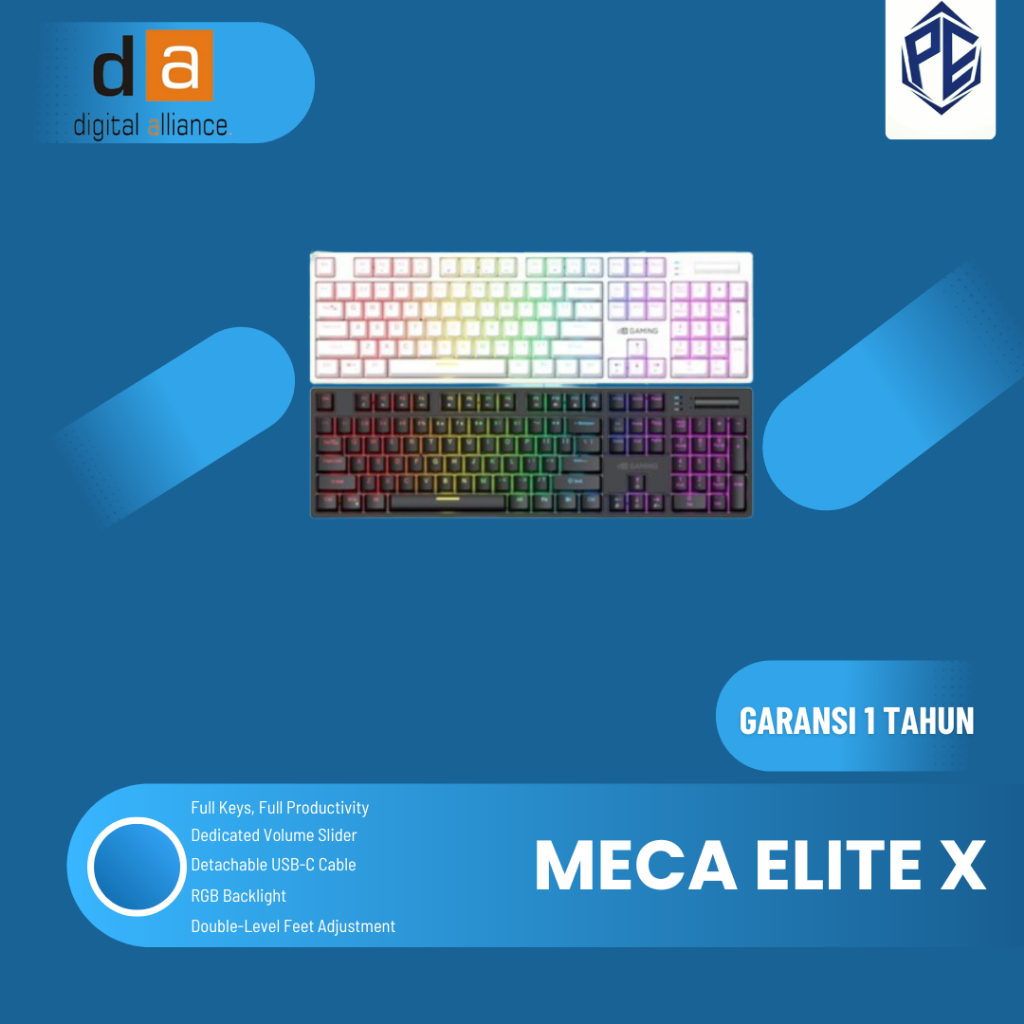 Jual Digital Alliance / DA Meca Elite X Gaming Mechanical Keyboard Anti ...
