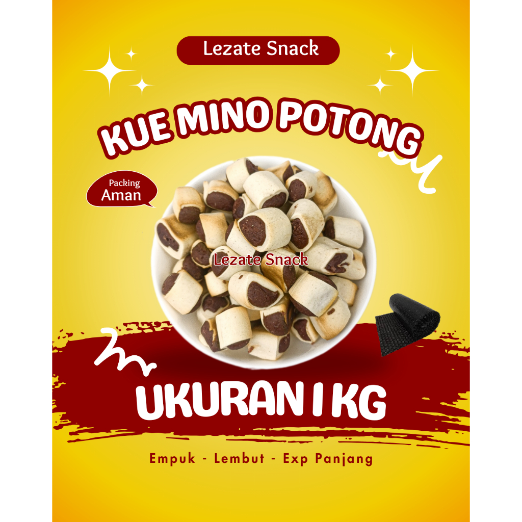 Jual Kue Nopia Potong Kiloan 1KG Empuk Murah Rasa Gula Jawa Kue Mino ...