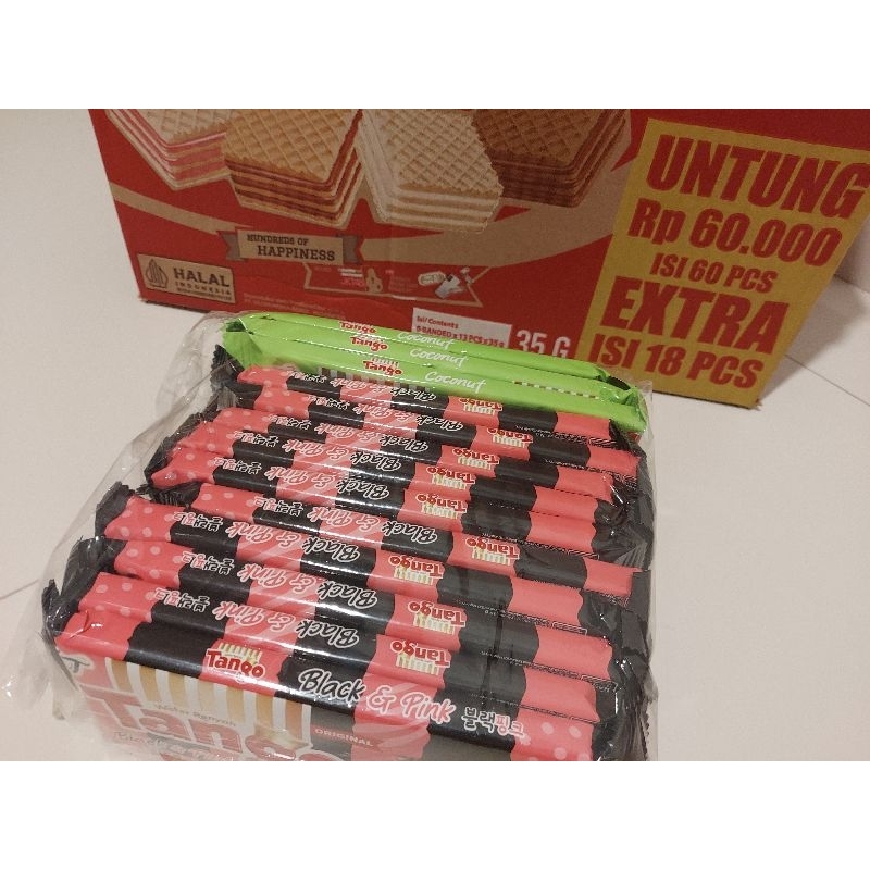 Jual Wafer Tango JKT Black&pink 35gr LIMITED EDITION | Shopee Indonesia