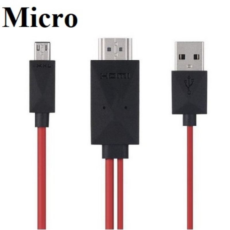 Jual ( MY ACC ) Kabel Micro USB / V8 HDMI / MHL 2in1 HP To TV 5 Pin ...