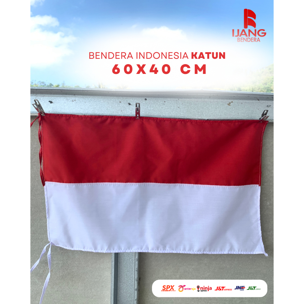Jual BENDERA INDONESIA MERAH PUTIH KAIN KATUN 60CM X 40CM | Shopee ...