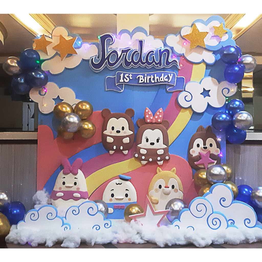 Jual Backdrop ulang tahun anak (Tsum tsum) | Shopee Indonesia