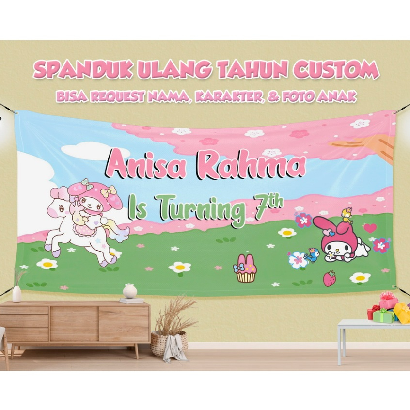 Jual Backdrop Ulang Tahun Anak | Bisa Request desan dan Tambah Foto ...