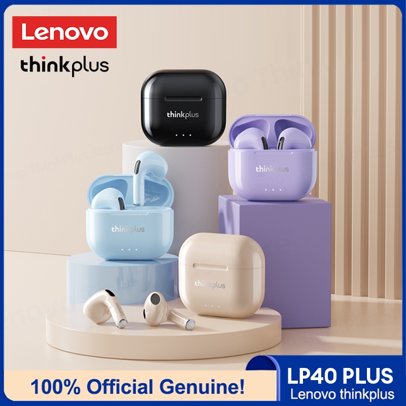 Jual Lenovo Thinkplus LP40 PLUS Earphone Bluetooth V5.3 ENC Noise ...