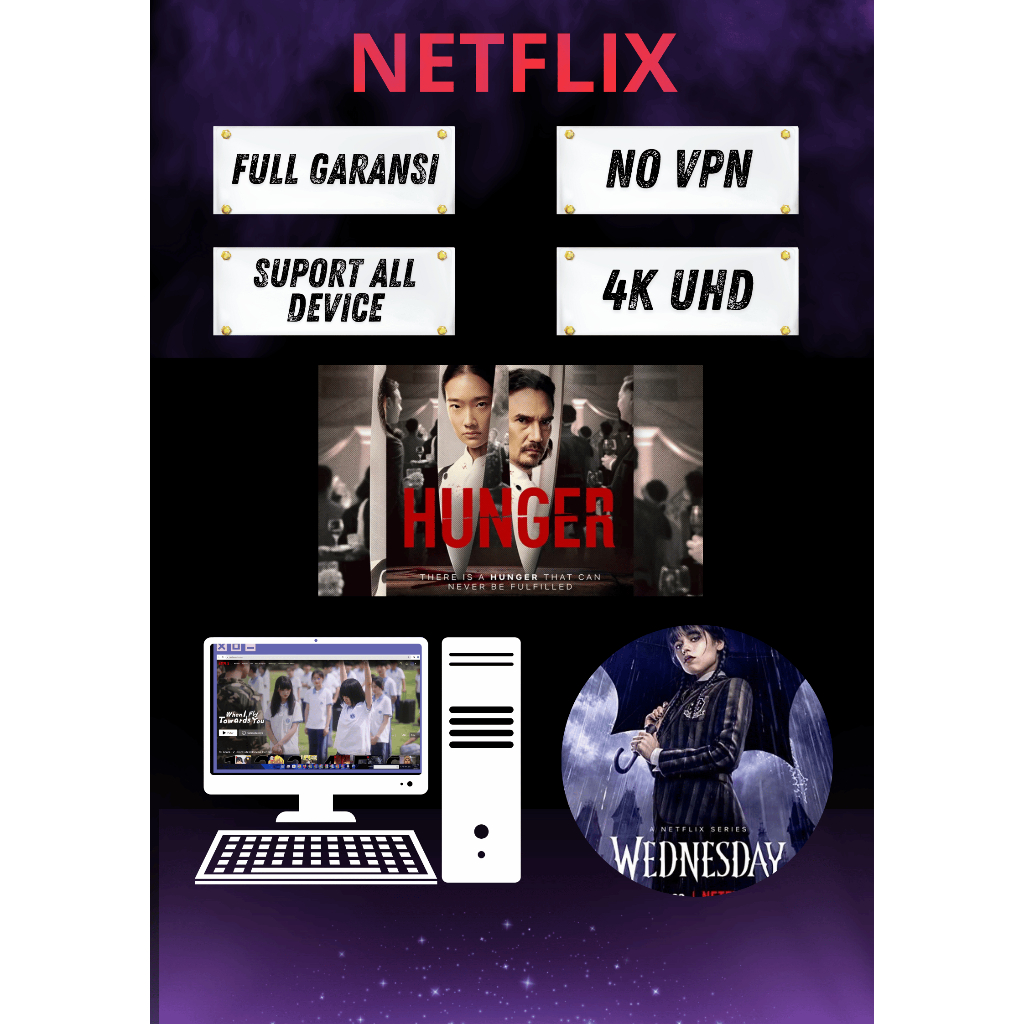 Jual NETFLIX VIP 1P1U FULL GARANSI TERJAMIN | Shopee Indonesia