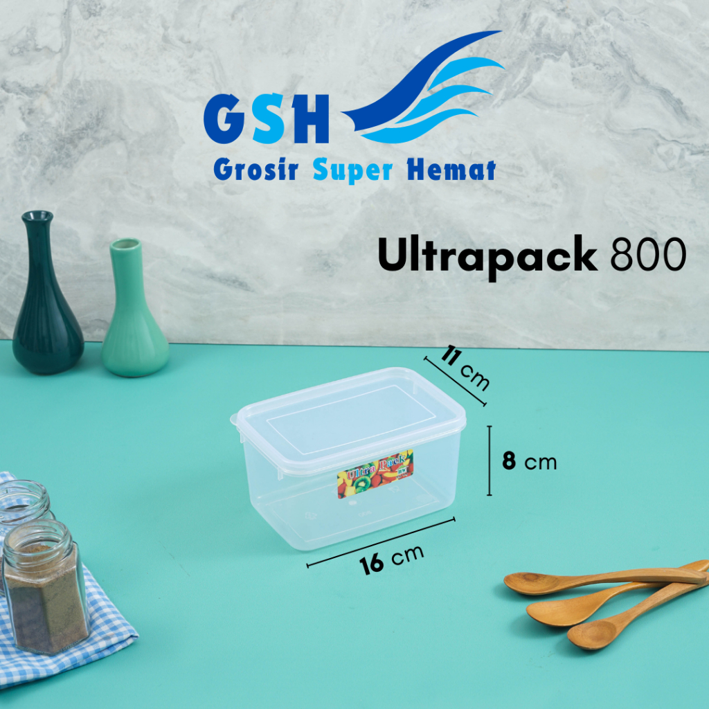 Jual GSH - Ultrapack 800ml (Isi : 3, 6, 12 pcs) High Way Sealware Plastik Tempat Penyimpanan ...