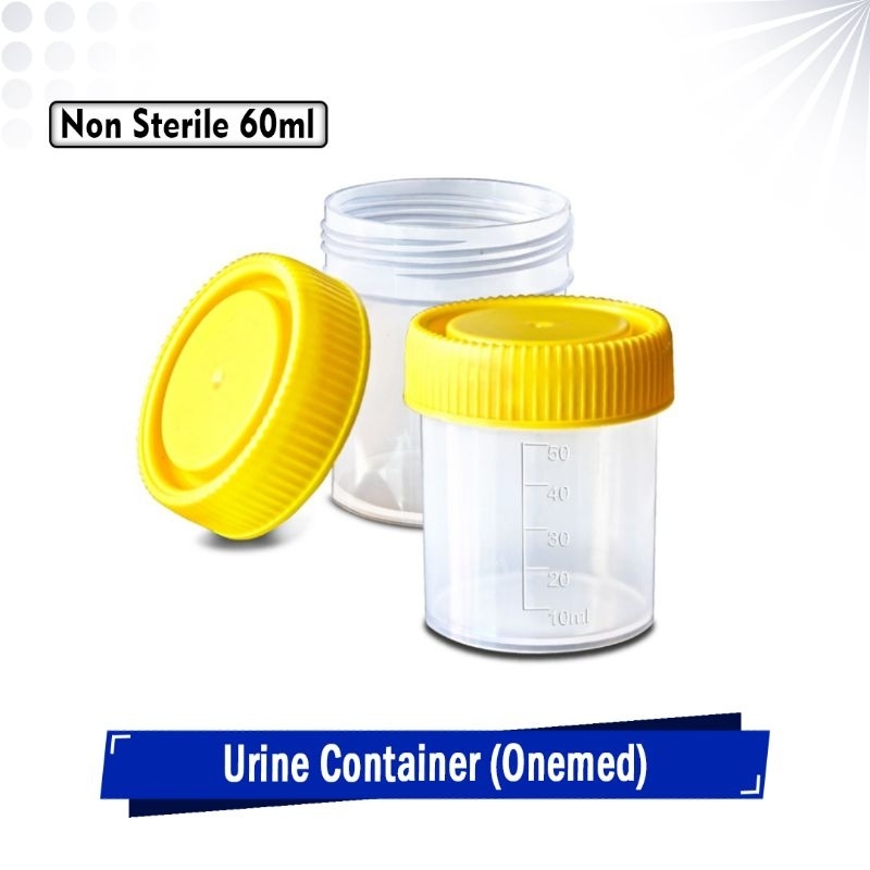 Jual Pot Urin 60ml Wadah Sampel Urine Container Non Steril OneHealth ...