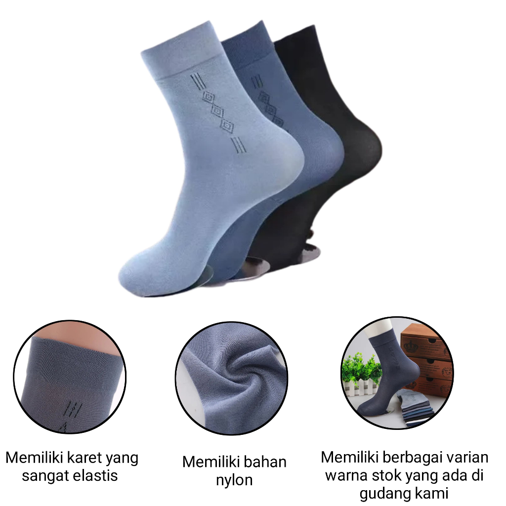 Jual ( men’s sotocking ) kaos kaki pria nilon, kaos kaki pria stocking ...