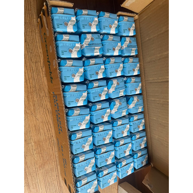 Jual SUSU GREENFIELD FULL CREAM 200ml per cartoon isi 32pcs | Shopee ...