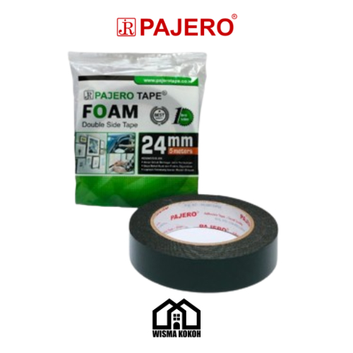 Jual 1 DOS (12 PCS) PAJERO ISOLASI DOUBLE TAPE FOAM / DOUBLE TAPE FOAM 24Mm X 5Mtr | Shopee ...