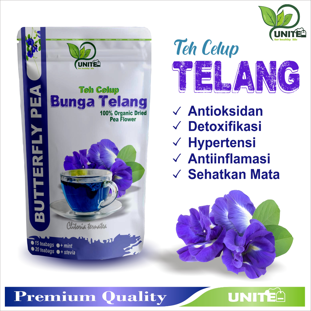Jual Teh Bunga Telang PREMIUM 100% ALAMI dari bunga telang pilihan I ...